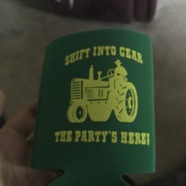 Personalized Tractor Collapsible Foam Can Coolers for Wedding: Fits ...