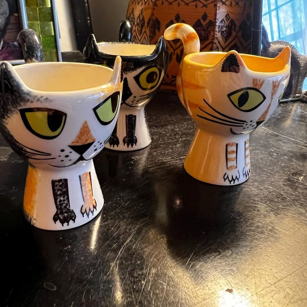Handmade Ceramic Cat Pitcher, Designed in the UK by Hannah Turner, the ...