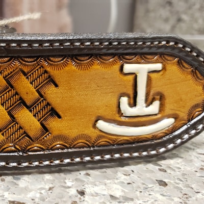 Hand Tooled Western Leather Spur Straps / Adult Size Spur Straps Tack ...