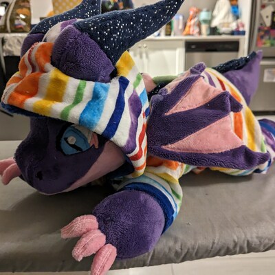 Cuddle Plush Animal Sewing Pattern .pdf Tutorial With Matching Onesie Kigurumi Pajamas Dragon ...