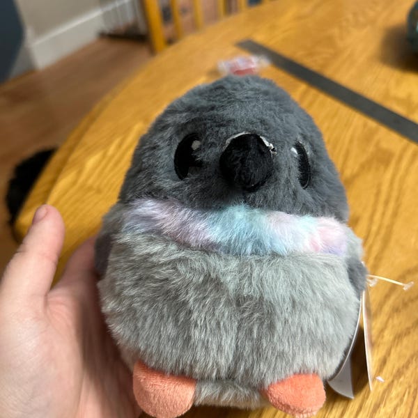 Breb Chinchilla Plushie | Large 9" Tall Stuffed Animal, Sensory ...