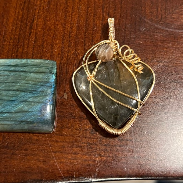 CUSTOM HANDMADE. Black and Brown Fossilized Palm Root Moon With Smoky ...