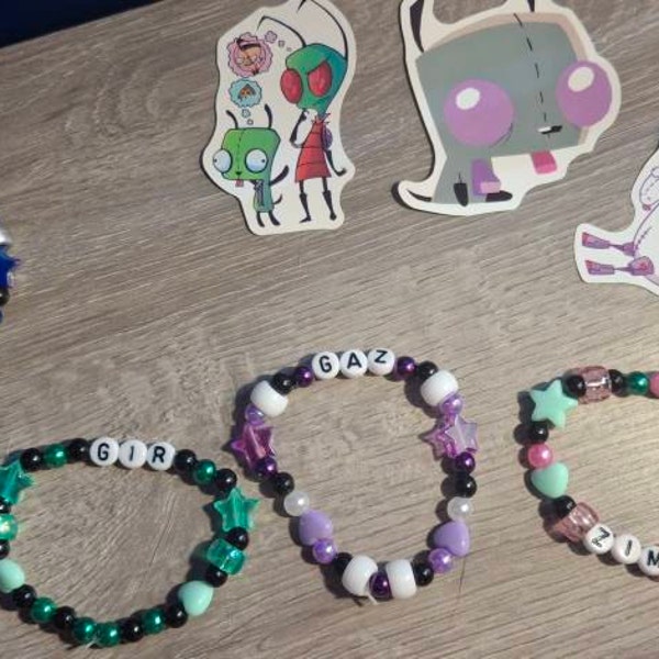 Doki Doki Literature Club Kandi Beaded Bracelets Monika Yuri Sayori ...