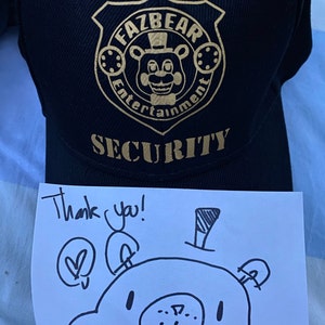 Fazbear Entertainment Security Hat FNAF Inspired Baseball Cap - Etsy