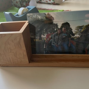 Personalized Premium Walnut Desk Organizer With Multi-compartments ...