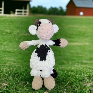 MINI Clemmie Cow Knotted Lovey Crochet Cow PATTERN - Etsy