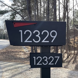 12 Inch Modern House Numbers Letters - Etsy