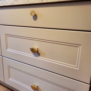 Cylinder Pullscircular Knobsround Drawer Pullsbrass Circle - Etsy