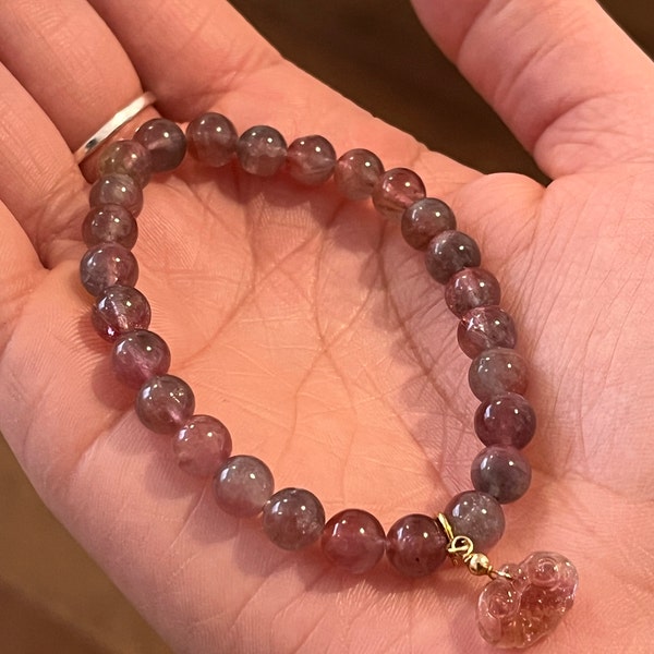 Classic Super 7 and Gold Sunstone With Hematite and Goethite Pixiu ...