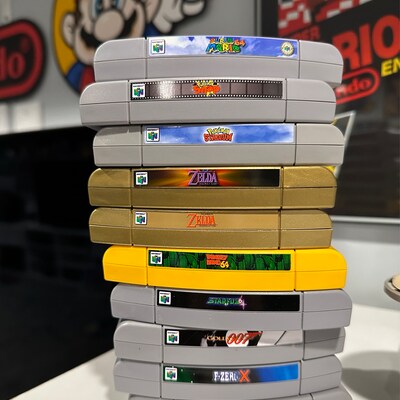 N64 Cartridge Top End Labels DELUXE SET Entire US Library - Etsy