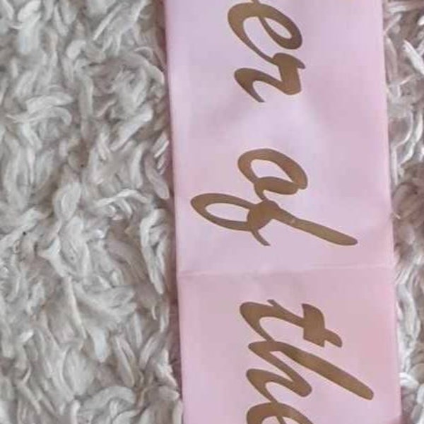 Personalised Hen Party Sash / Birthday Sashes / Hen Night Do Accessory ...