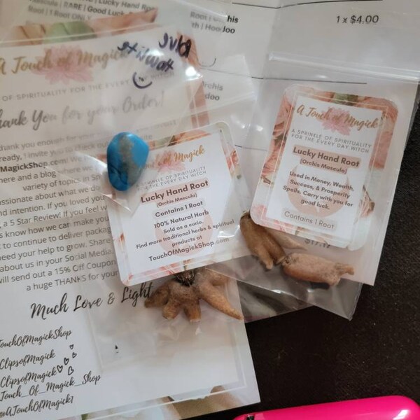 100% AUTHENTIC | Lucky Hand Root | Sahlep Root | Orchis Mascula | RARE ...