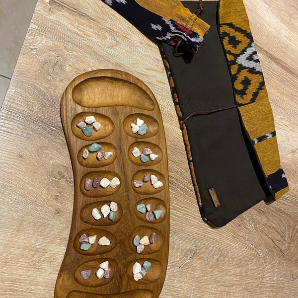 Mancala Large 80 Cm / Teak Wood Hand Carved Game / Bali / DEK ...