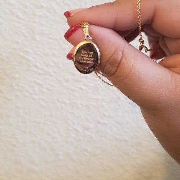 Text Engraving for Lockets (add-on), Personalized Message, Date, Love ...