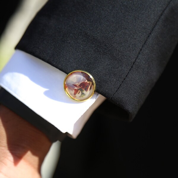 Custom Memorial Photo Cufflinks - Personalized Groom Wedding Gift, Wedding Cufflinks for Men ...