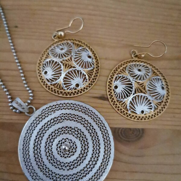 Large Silver 925 Filigree Maltese Cross With Flower Pin Brooch, Malta ...