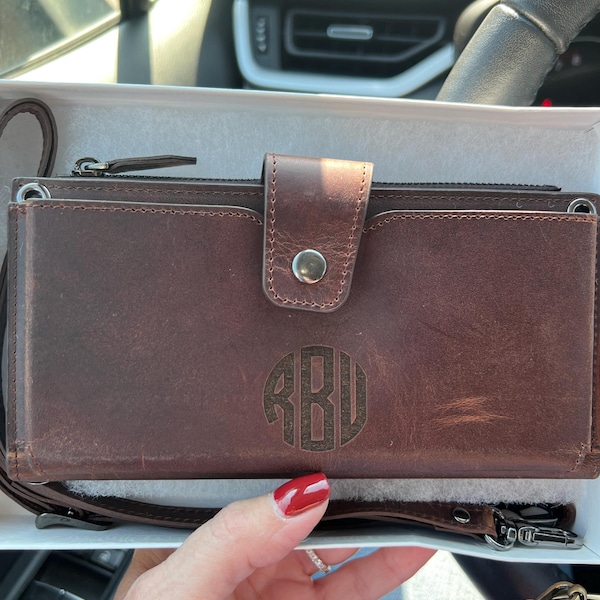 Crossbody Phone Wallet, Chic Leather Wallet for Women With Phone ...