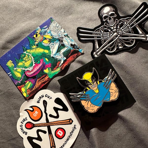 Rorschach/marshall Mashup Enamel Pin - Etsy