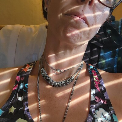 Unisex Heavy 100% Stainless Steel O Ring Body Chain Jewelry - Etsy