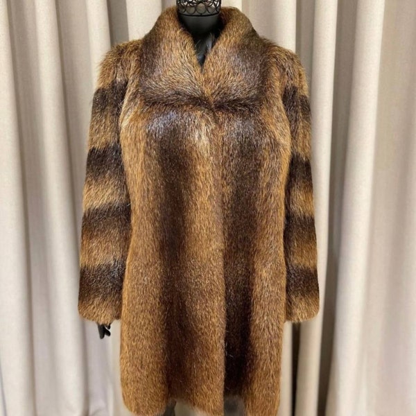 Fox Fur Coat, Red Fox Fur, Vintage Fox Fur, Real Fox Fur, Fluffy Fox ...