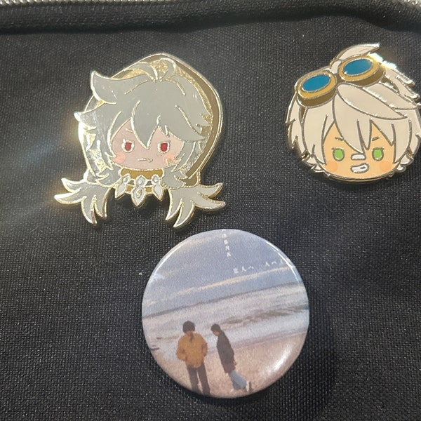 Set of Two Lamp Button Pins - Etsy