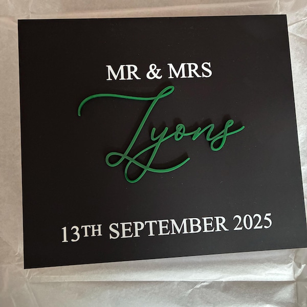 Acrylic Wedding Welcome Sign With 3D Names: Luxury Wedding Decor - Etsy