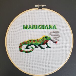 Weed Cross Stitch Pattern Set Marijuana Cross Stitch Bud Cross Stitch ...