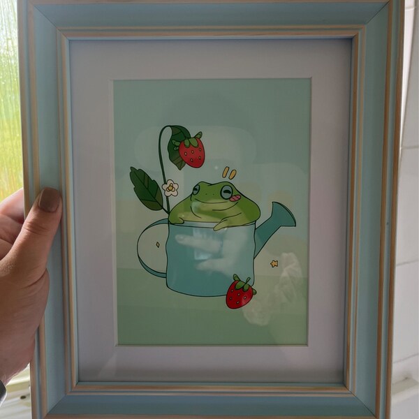 Frog Life Cycle Print, A5 Froggie Print, Cottagecore Frogspawn Tadpole ...