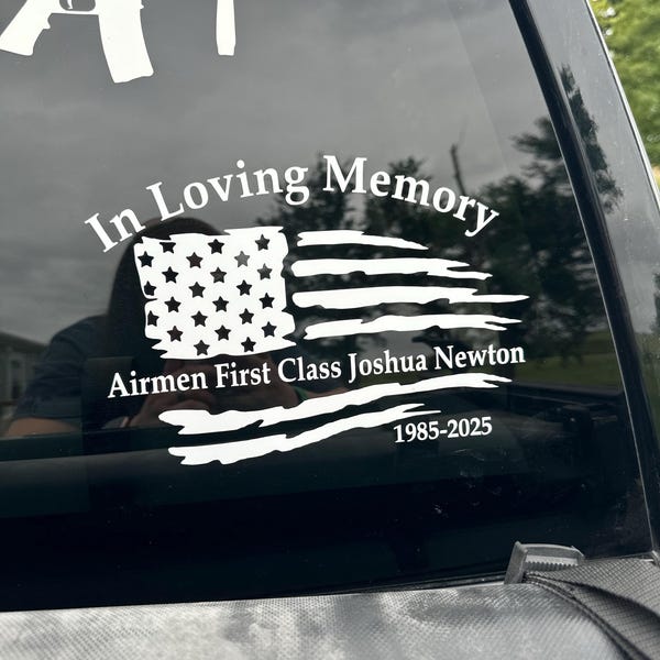 In Loving Memory Decal | Memorial Decal | Forever in Our Hearts Decal ...