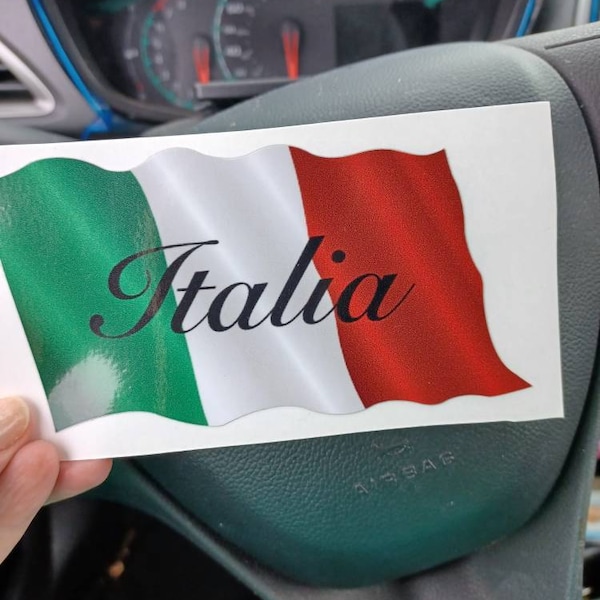 Italian Italia Flag Sticker - Etsy