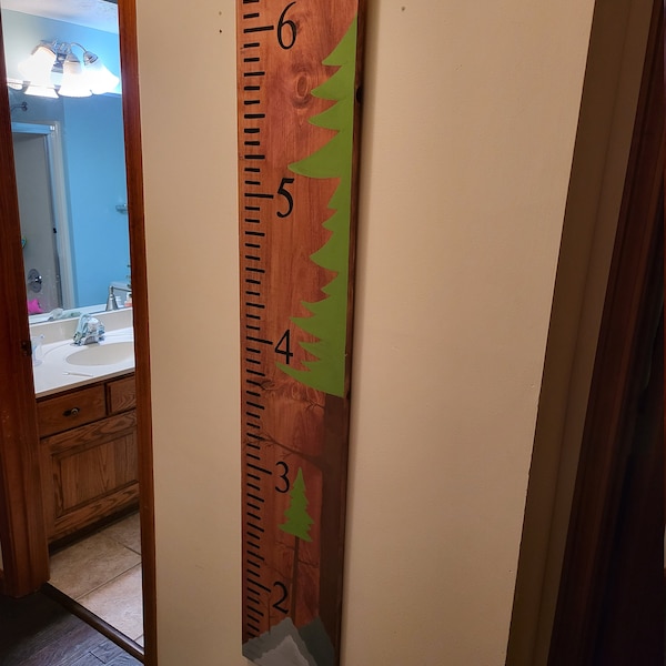 Woodland Themed Growth Chart - Etsy