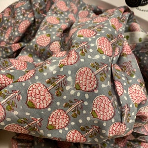 Indian Handmade Razai Voile Cotton Flower Block Print Razai - Etsy