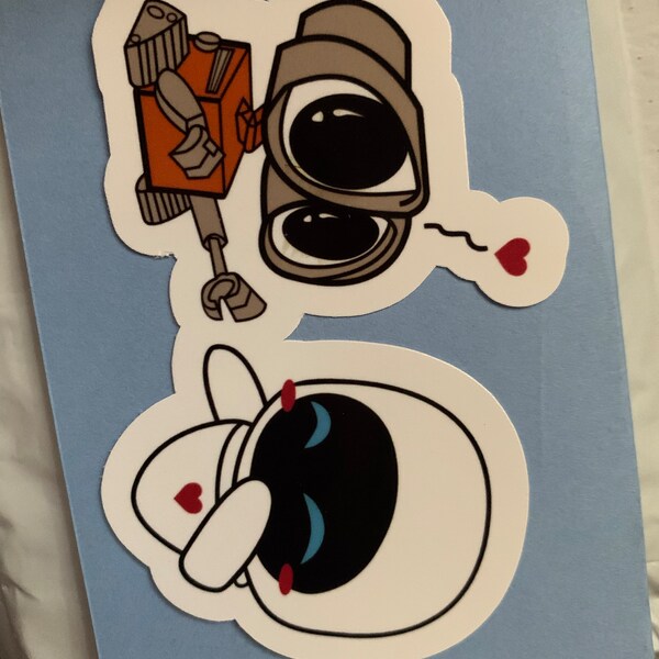 Wall-e and Eve Sticker - Etsy