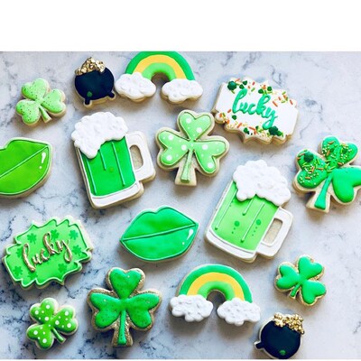 St. Patrick's Day Cookie Cutters Set of 6 - Etsy