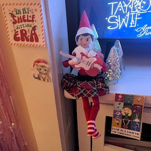 Elfie is a Swiftie, Taylor Swift Inspired Elf Signs, Swiftie Christmas ...
