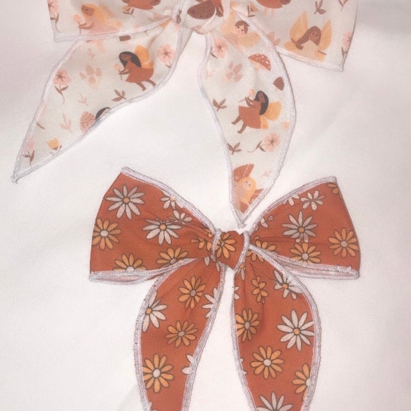 Hemmed Bow Sewing Pattern- PDF Fable Bow Pattern, Diy Bow Tutorial - Etsy