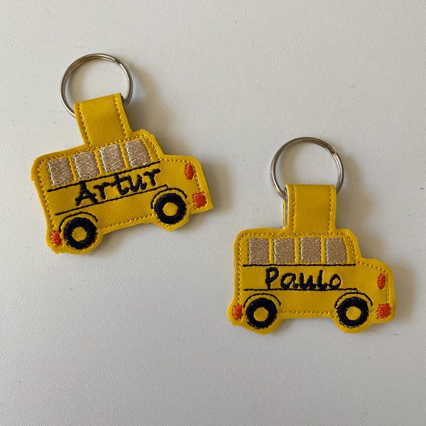 BLANK School Bus AND School Bus Driver - Back to School - Key Fob ...