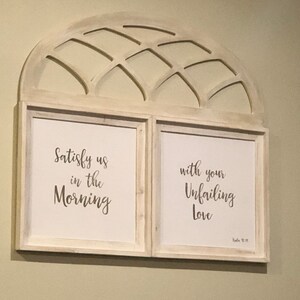 Large Arched Window Frame 16x50 Wood Frame Heirloom Custom - Etsy