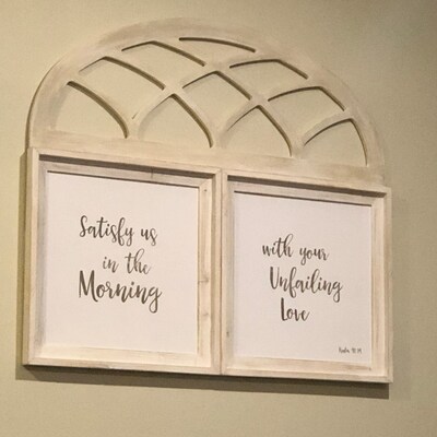 Large Half Arched Window Frame Farmhouse Frame Faux Arch - Etsy