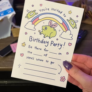 Grumpy Frog Birthday Card Frog Lover Birthday Greeting Card | Etsy