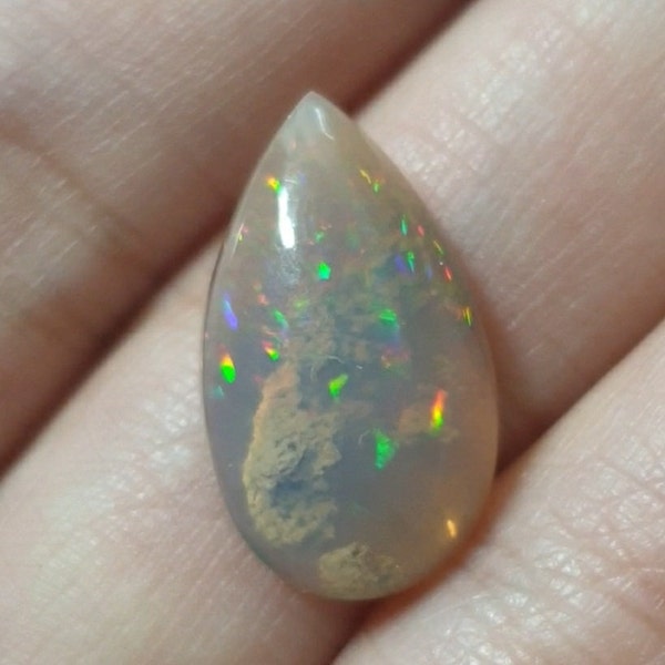Red & Green Flame Fire Cherry Black Opal Gemstone,oval Shape Loose ...
