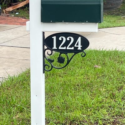 Address America Park Place Reflective Mail Box Address Sign, Double ...