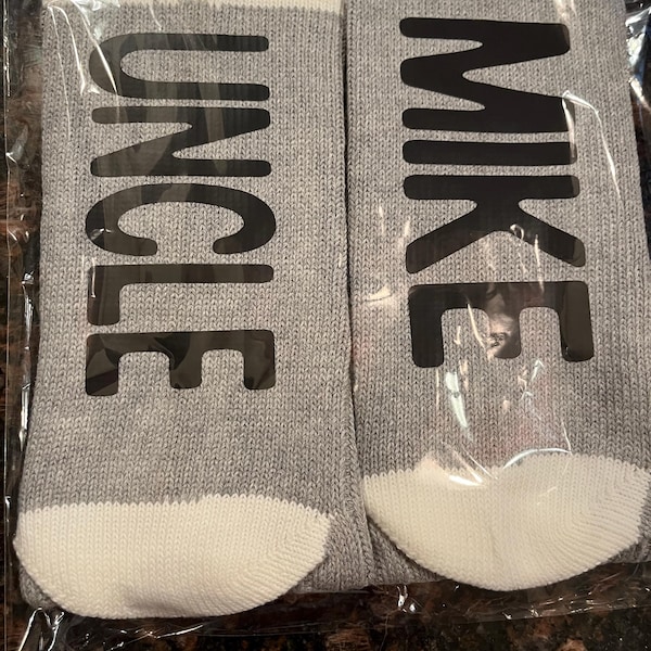 Custom Uncle Socks-gift for Uncle-best Uncle Ever-brother Gift-new ...