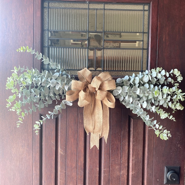 FARMHOUSE EUCALYPTUS SWAG ~ Eucalyptus Wall Swag ~ Farmhouse Inspired ...