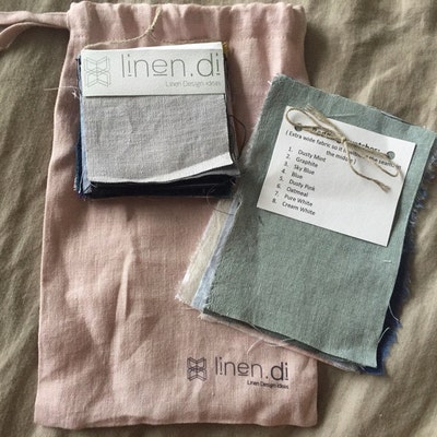 Linen Samples. 47 Colors Samples Box. Medium Weight Linen. Baltic Linen ...