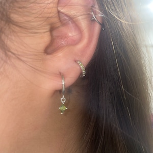 Straight Post Huggie Earrings Straight Post Hoops Small Hoop Earrings ...