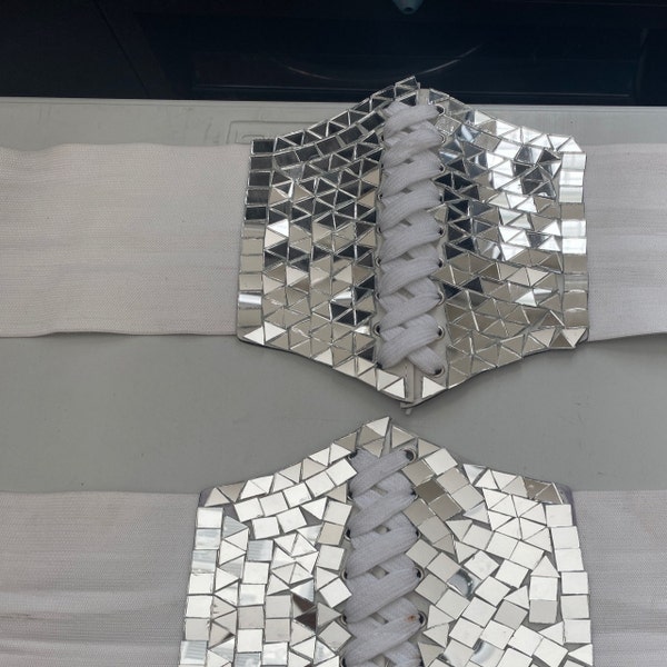 50 Strips, Mosaic Silver Mirror Tiles (approx 1 X 5 Cm) 2 Mm Thick. - Etsy