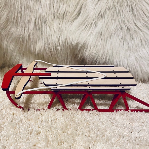 Winter Sled - SVG FILE - Not a Physical Product - You Will Cut It and ...