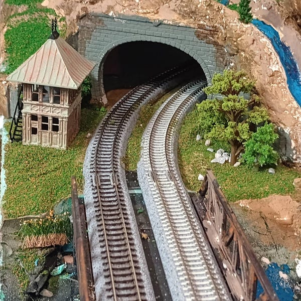 N Scale Railroad 'tower C' - 3D Printed - Model Train or Diorama - Etsy