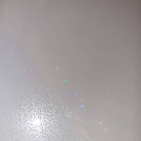 Holographic Overlay, Novelty Grade Transparent Vinyl, Choose Size and ...